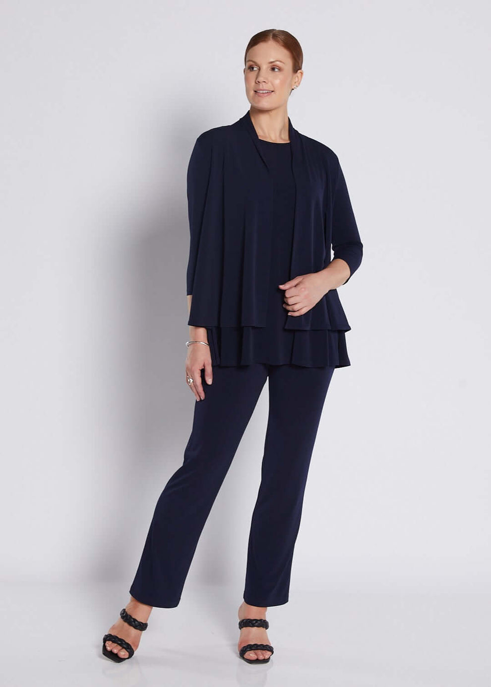 Jersey Swing Jacket in Navy – Philosophy Australia